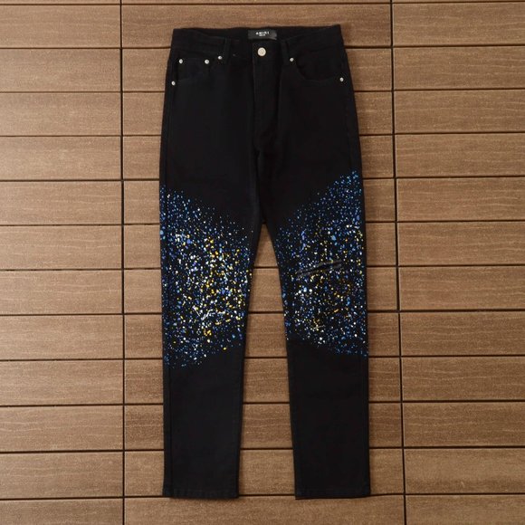 AMIRI | Jeans | Amiri Blue Starry Sky Ripped Jeans | Poshmark